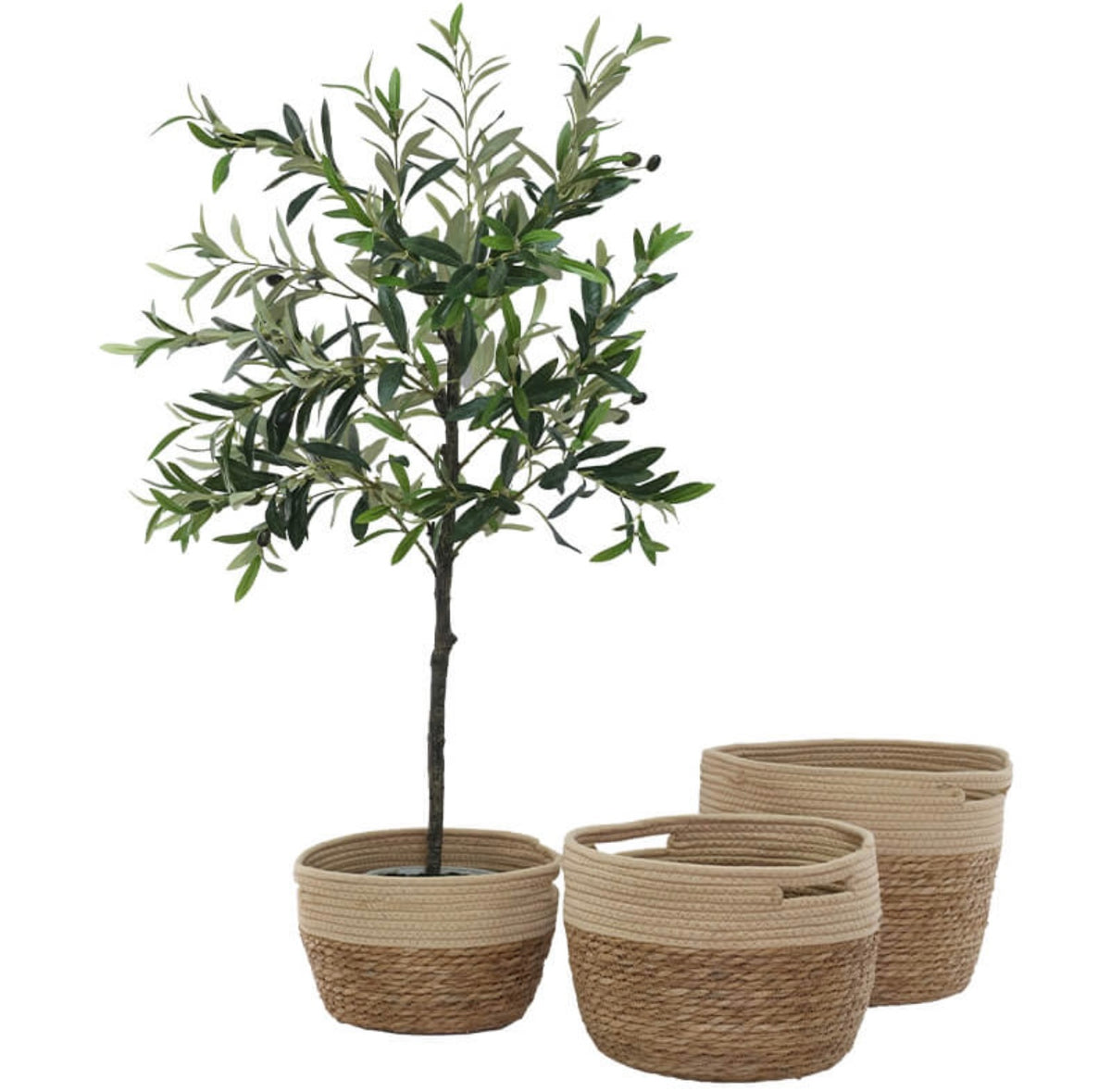 WOVEN DECOR BASKET SET/3 BEIGE – TrishD-esigns & Decor Accessories